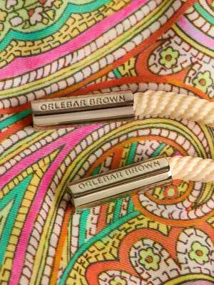 Orlebar Brown Bulldog Paisley Print Drawstring Swim Shorts - Orange
