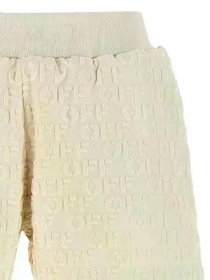 Off-White Logo-jacquard Terry Mini Shorts