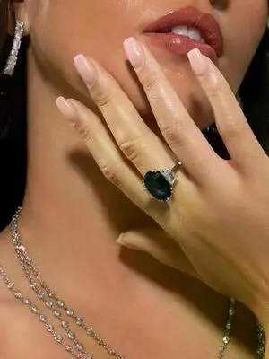 FANTASIA BY DESERIO Sapphire Cubic Zirconia Ring - Silver
