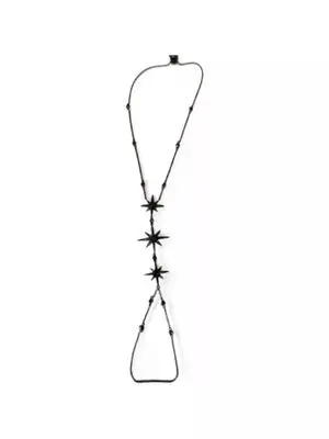 APM MONACO Cable-link Star Motif Bracelet - Black