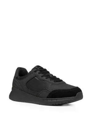 Geox Panelled Lace-up Sneakers - Black