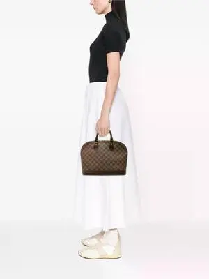 LOUIS VUITTON 2008 Damier Ebene Alma Pm Handbag - Brown