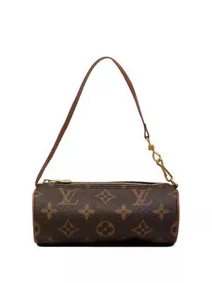 LOUIS VUITTON 1990-2010 Monogram Papillon Pochette Handbag - Brown