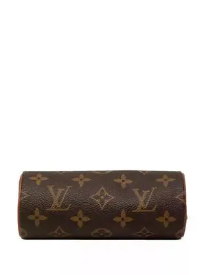 LOUIS VUITTON Monogram Papillon Pochette Handbag - Brown
