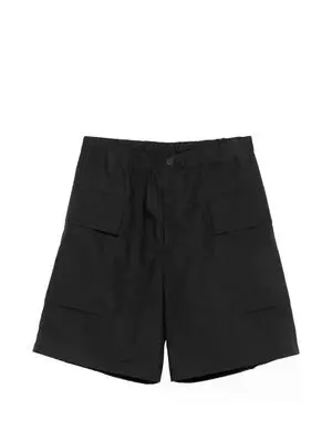 RHUN Button-fastening Cargo Shorts - Black