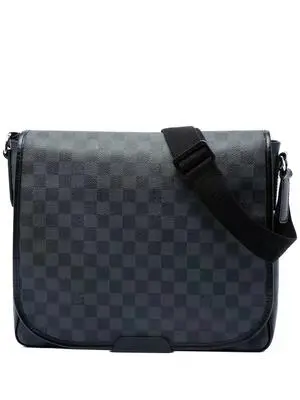 LOUIS VUITTON 2012 Damier Graphite Daniel Mm Crossbody Bag - Black