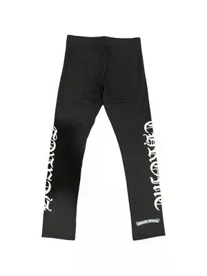 Chrome Hearts Horseshoe Logo-print Leggings - Black
