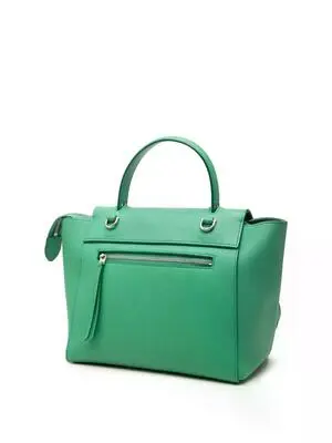 Celine Micro Grained Calfskin Belt Bag Satchel - Green