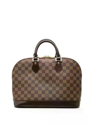 LOUIS VUITTON 2003 Damier Ebene Alma Pm Handbag - Brown