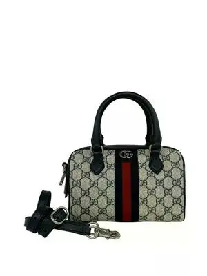 Gucci 2016-2026 Mini Gg Supreme Ophidia Web Satchel - Neutrals