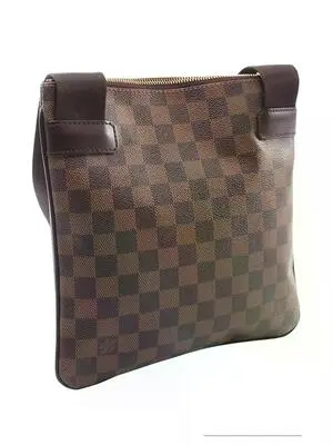 LOUIS VUITTON Damier Ebene Pochette Melville Crossbody Bag
