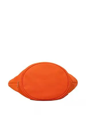 Prada Canvas Logo Tote - Orange