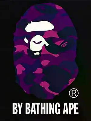 A BATHING APE Camo Ape Head T-shirt