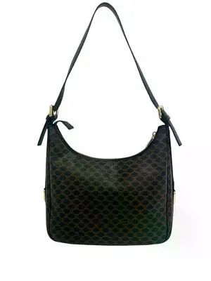 Celine 2000 Macadam Coated Canvas Shoulder Bag - Brown