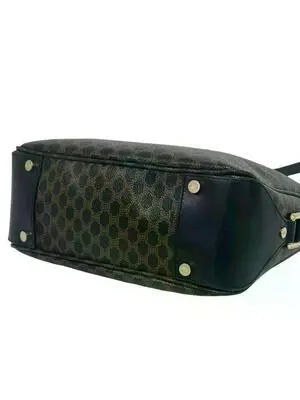 Celine 2000 Macadam Coated Canvas Shoulder Bag