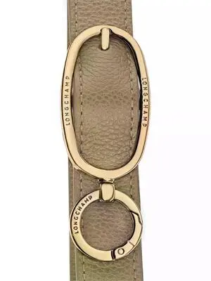 Longchamp Le Foulonné Grained Leather Shoulder Bag - Neutrals