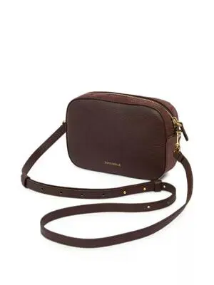 COCCINELLE Quilted Suede-panel Shoulder Bag - Brown