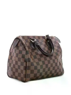 LOUIS VUITTON Speedy Handbag Damier 25 Satchel - Brown