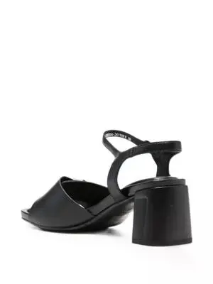 LINDA BAUMANN Buckle-detail Block-heel Sandals