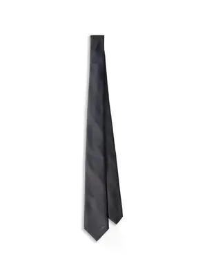 Prada Silk Neck Tie - Grey