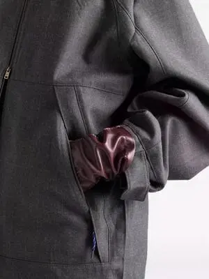 Prada Mélange Hopsack Wool Jacket