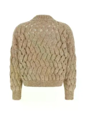 Brunello Cucinelli Dazzling Waves Openwork Sweater