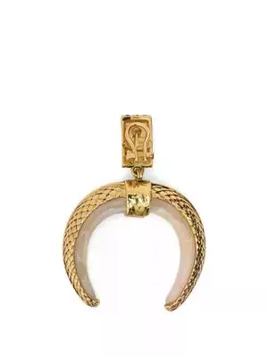 Roberto Cavalli Moon-shaped Snake-effect Earrings