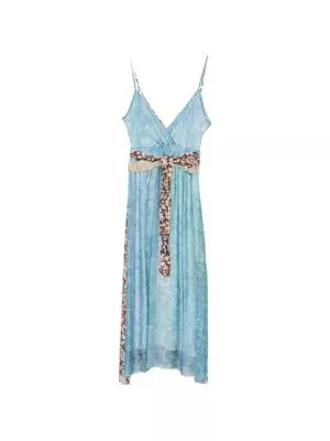 BIKINI MI.MA Paisley-print Fringed Maxi Dress - Blue