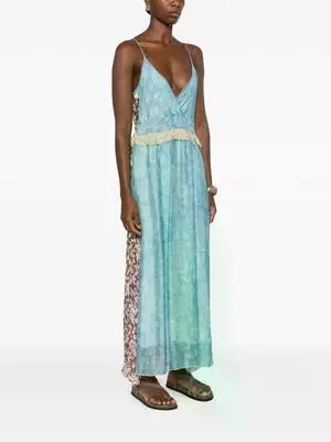 BIKINI MI.MA Paisley Print Fringed Maxi Dress