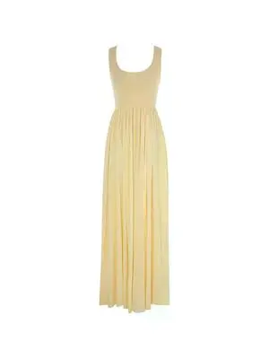 Zimmermann Metallic-jersey Maxi Dress - Neutrals