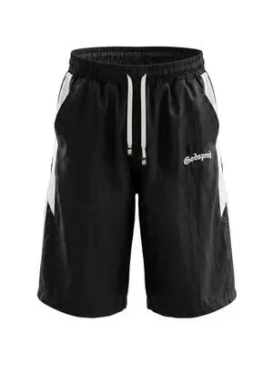 GODSPEED Halftime Logo-embroidered Shorts - Black