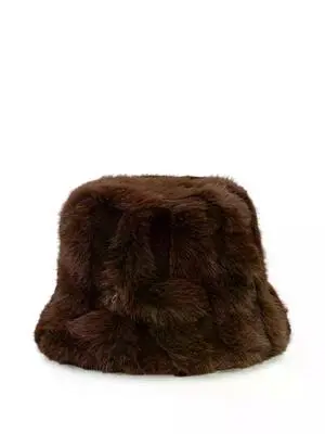 Joseph Ribkoff Faux-fur Bucket Hat - Brown