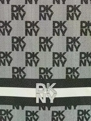 Dkny Logo-print Striped Laptop Bag