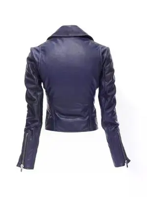 Balenciaga 2014 Biker Leather Jacket - Blue