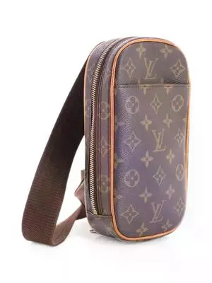 LOUIS VUITTON Pochette Gange Monogram Canvas Belt Bag - Brown