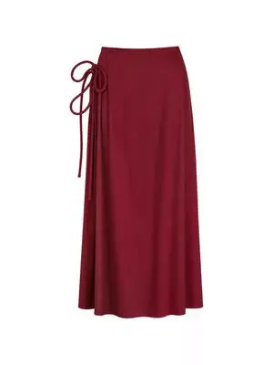 Max Mara Wrap-style Midi Skirt