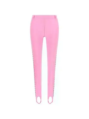 Moschino Logo-tape Stirrup Leggings - Pink
