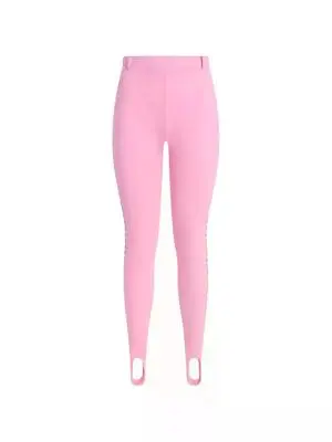 Moschino Logo-tape Stirrup Leggings - Pink