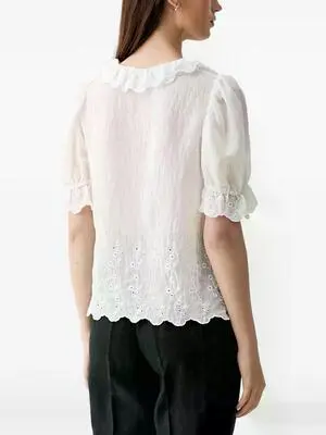 HOSS INTROPIA Carina Ruffled Broderie-anglaise Blouse