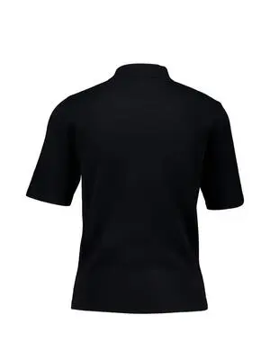 COURREGES Cut-out Merino Wool High Neck T-shirt