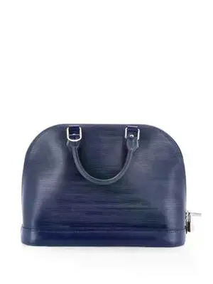 LOUIS VUITTON Alma Handbag Epi Leather Pm Satchel - Blue