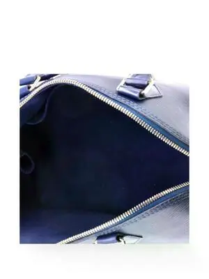 LOUIS VUITTON Alma Handbag Epi Leather Pm Satchel - Blue