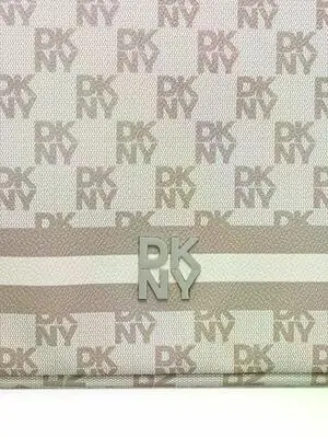 Dkny Monogram-print Logo-plaque Laptop Bag
