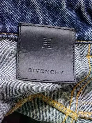 Givenchy Distressed Patchwork Denim Skirt