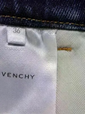 Givenchy Distressed Patchwork Denim Skirt