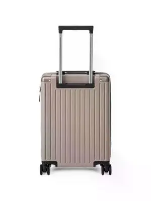 Guess Logo-plaque Ridged Suitcase - Neutrals
