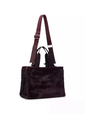 Liu Jo Small Teddy Tote Bag With Zipper Closure - Purple