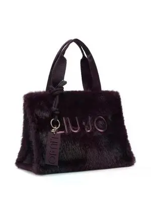 Liu Jo Small Teddy Tote Bag With Zipper Closure - Purple