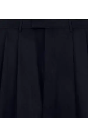Giorgio Armani Pleated Detail Trousers - Blue