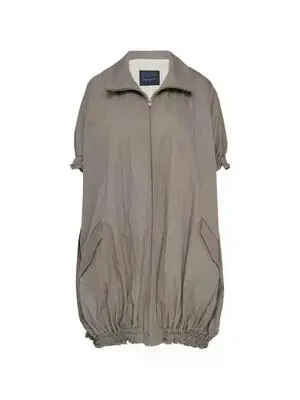 Yohji Yamamoto Short-sleeve Balloon Coat - Brown